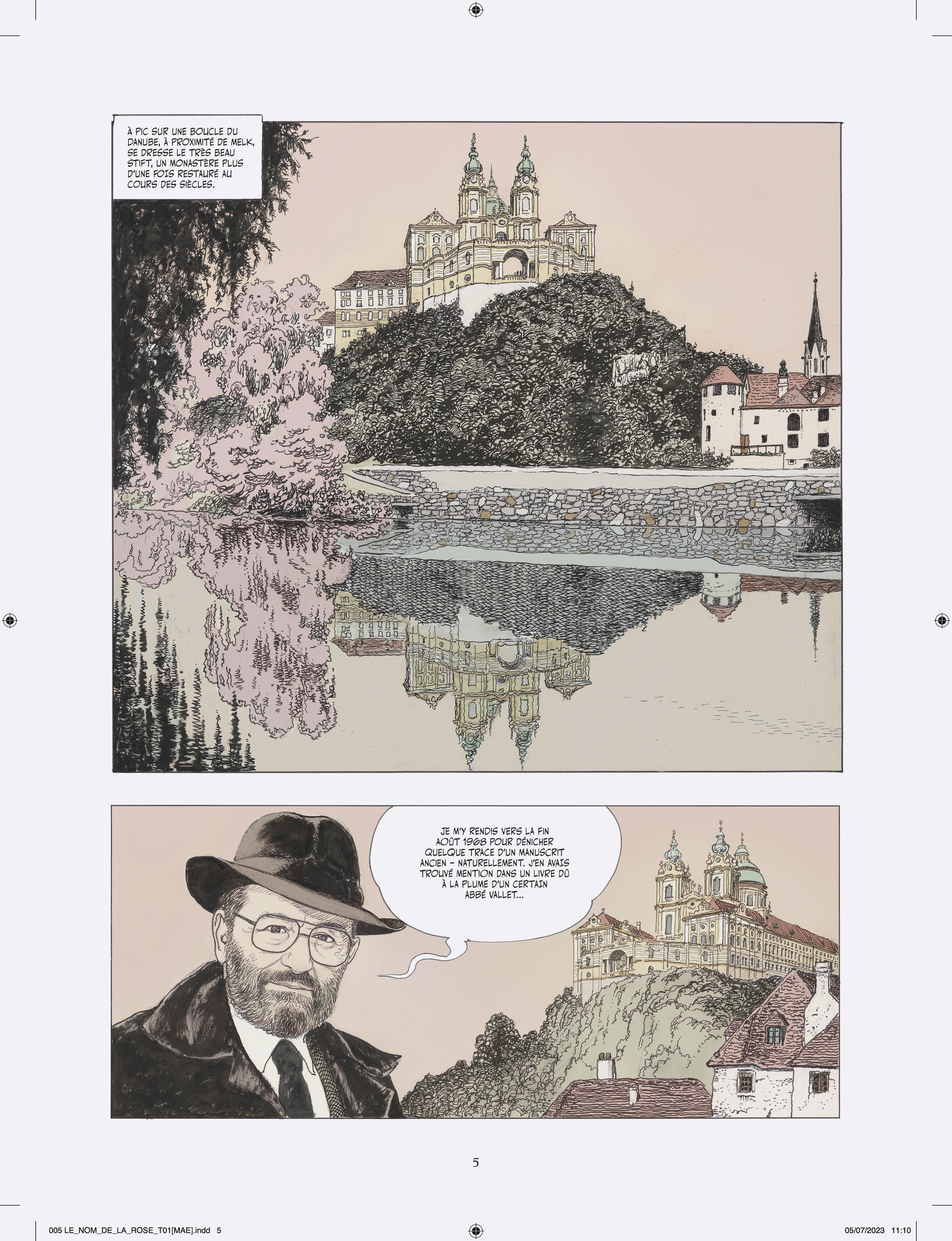 Le nom de la rose. Milo Manara. BD. France Inter / Glénat